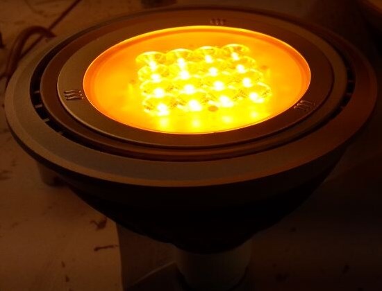 Par38 18 Watt, LED Turtle Lamp - Amber (Copy) - Eco Smart